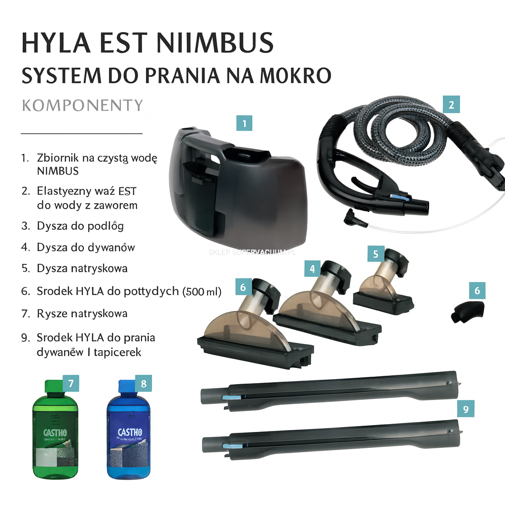 Hyla EST NIMBUS system do prania dywanówi wykładzin - SuperVacuum